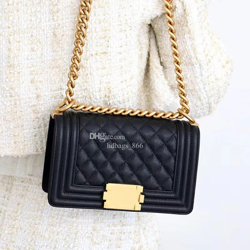 Calfskin Designer Shoulder Bag Small, Luxury Crossbody With Flap, Box ...