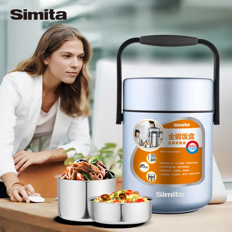 Simita Thermos Lunch Box: Stainless Steel Vacuum Insulated Food ...