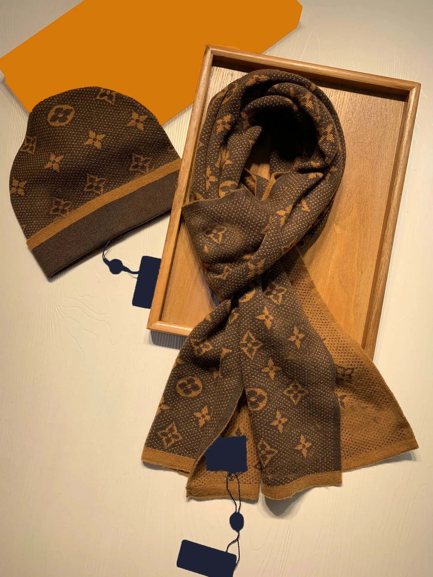 Luxury Winter Set: Designer Shawl, Wool Beanie, Baseball Cap & Scarf ...