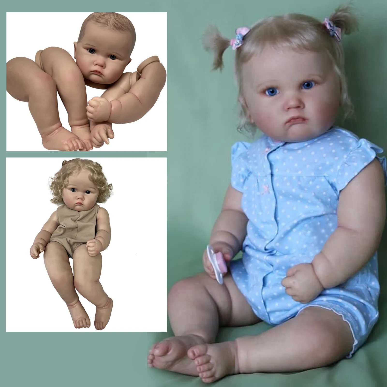 Handmade 65cm Reborn Doll Kit Realistic Charlotte Vinyl Toy With ...