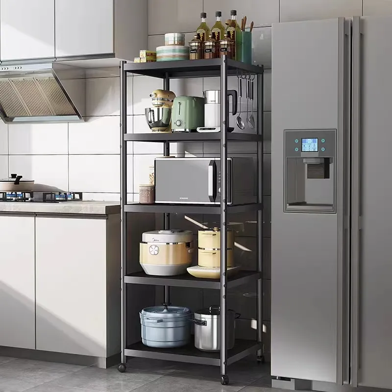 DHgate.com:Mobile kitchen basket storage rack Multi-layer floor kitchen ...