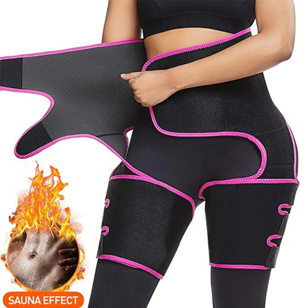 Waist Trainer Body Shaper with Double Strap Waist Tummy and Thigh ...