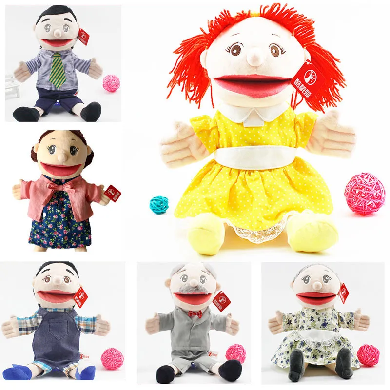 DHgate.com:35cm Family Open Mouth Glove Puppets for Kindergarten Show ...