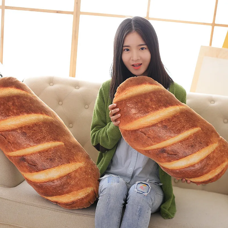3D Bread Plush Pillow - Creative Butter Bread Cushion, Soft Food Pillow ...