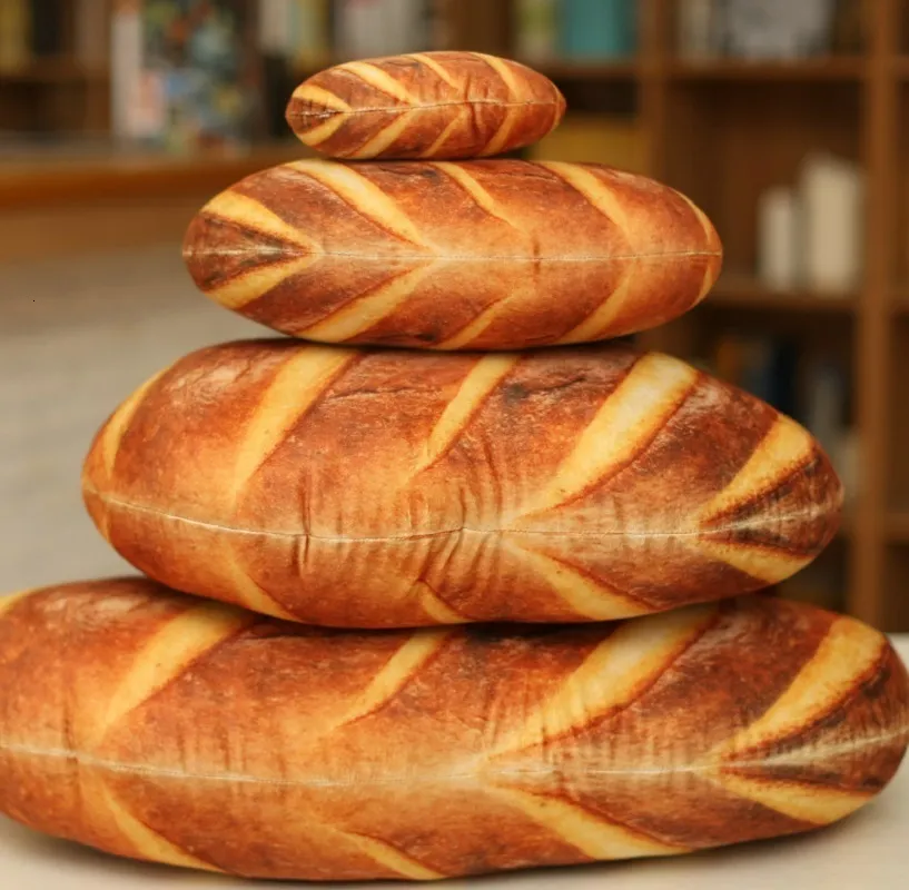 3D Bread Plush Pillow - Creative Butter Bread Cushion, Soft Food Pillow ...