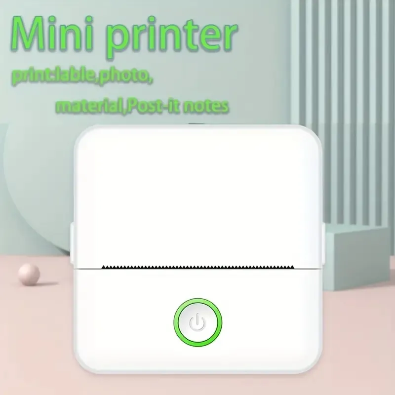 Mini Portable Photo Printer: Full Color, Wireless Compact Printer for ...