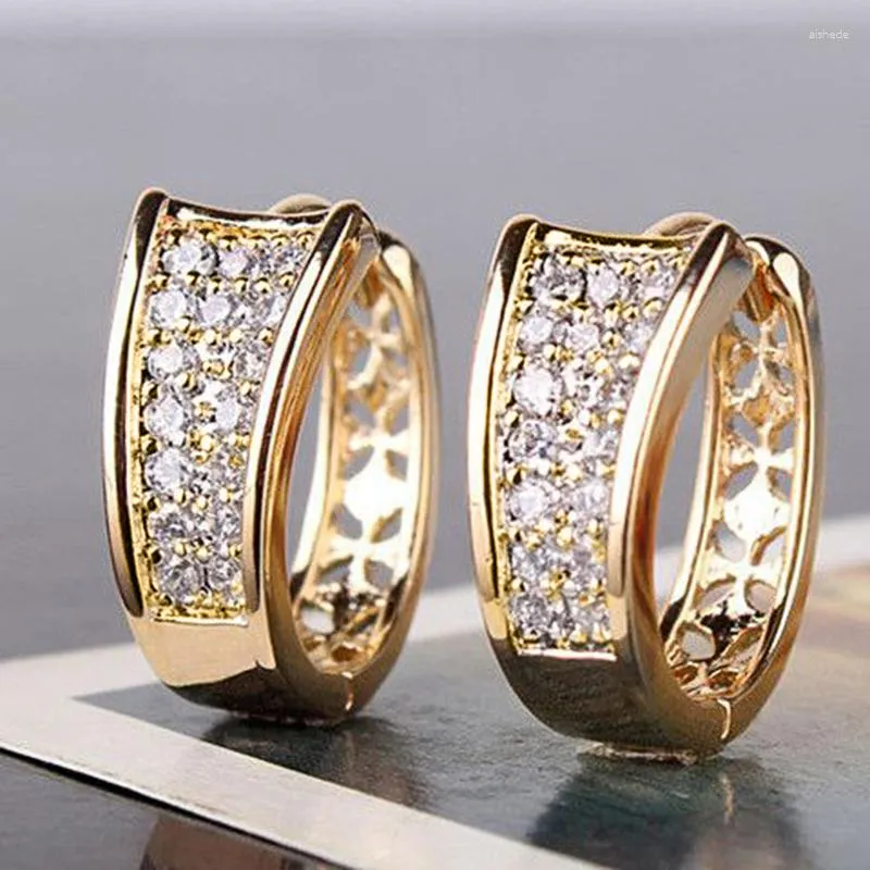 DHgate.com:Gold Hoop Earrings for Women, Huitan Fashion Metal Statement ...