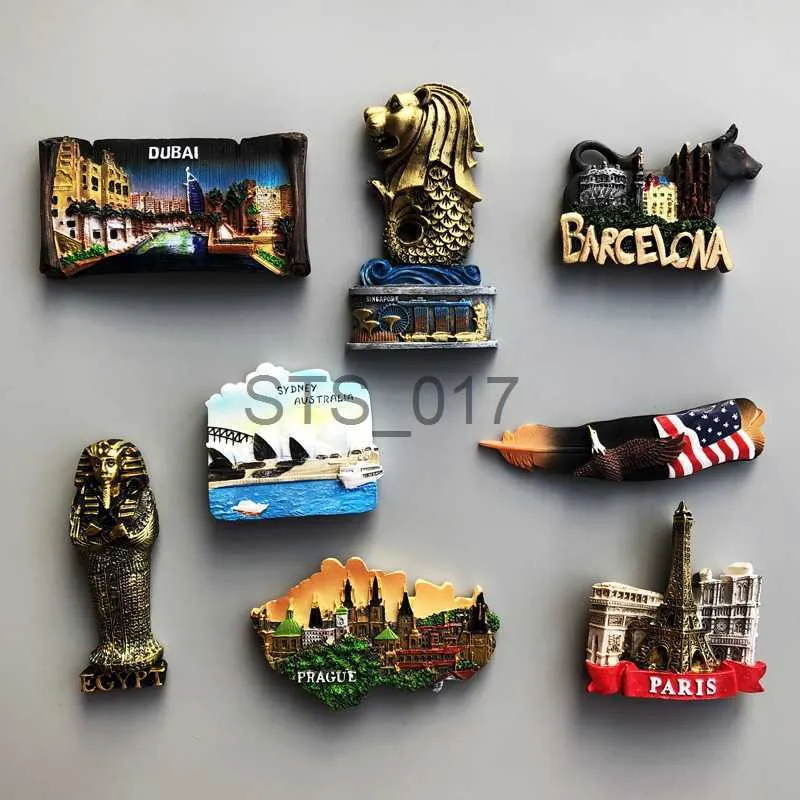 Fridge Magnets Souvenir: Country Travel Commemorative Decoration ...