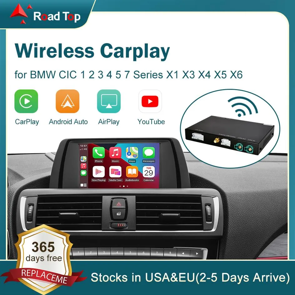 Wireless CarPlay & Android Auto Interface Adapter For BMW CIC System ...
