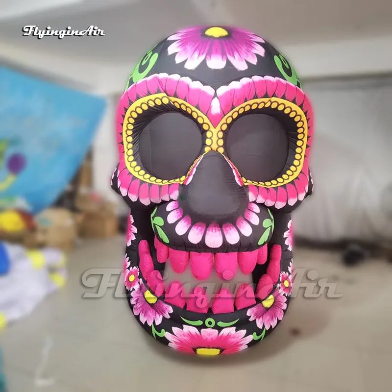 Decorative Balloons: Large Purple Inflatable Skull Balloon for Day of ...