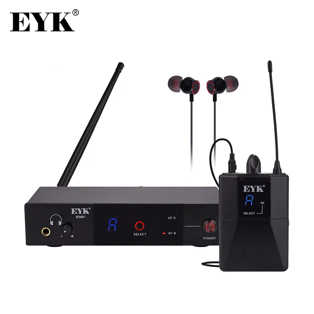 EYK IEM81 UHF Wireless In Ear Monitor System: 16 Selectable Frequencies ...