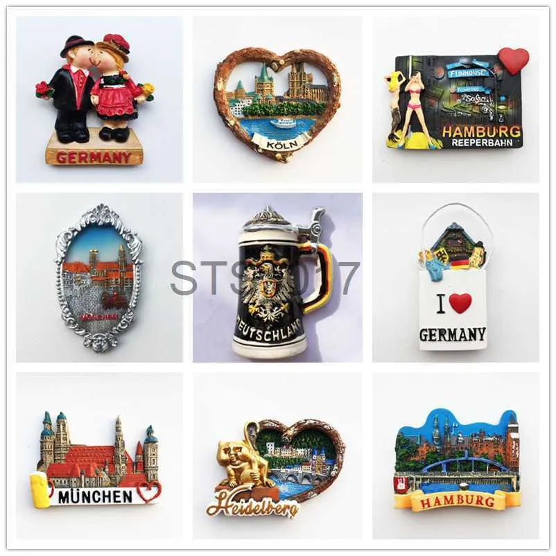 German Tourist Souvenir Florence Fridge Magnet Black Forest Hamburg ...