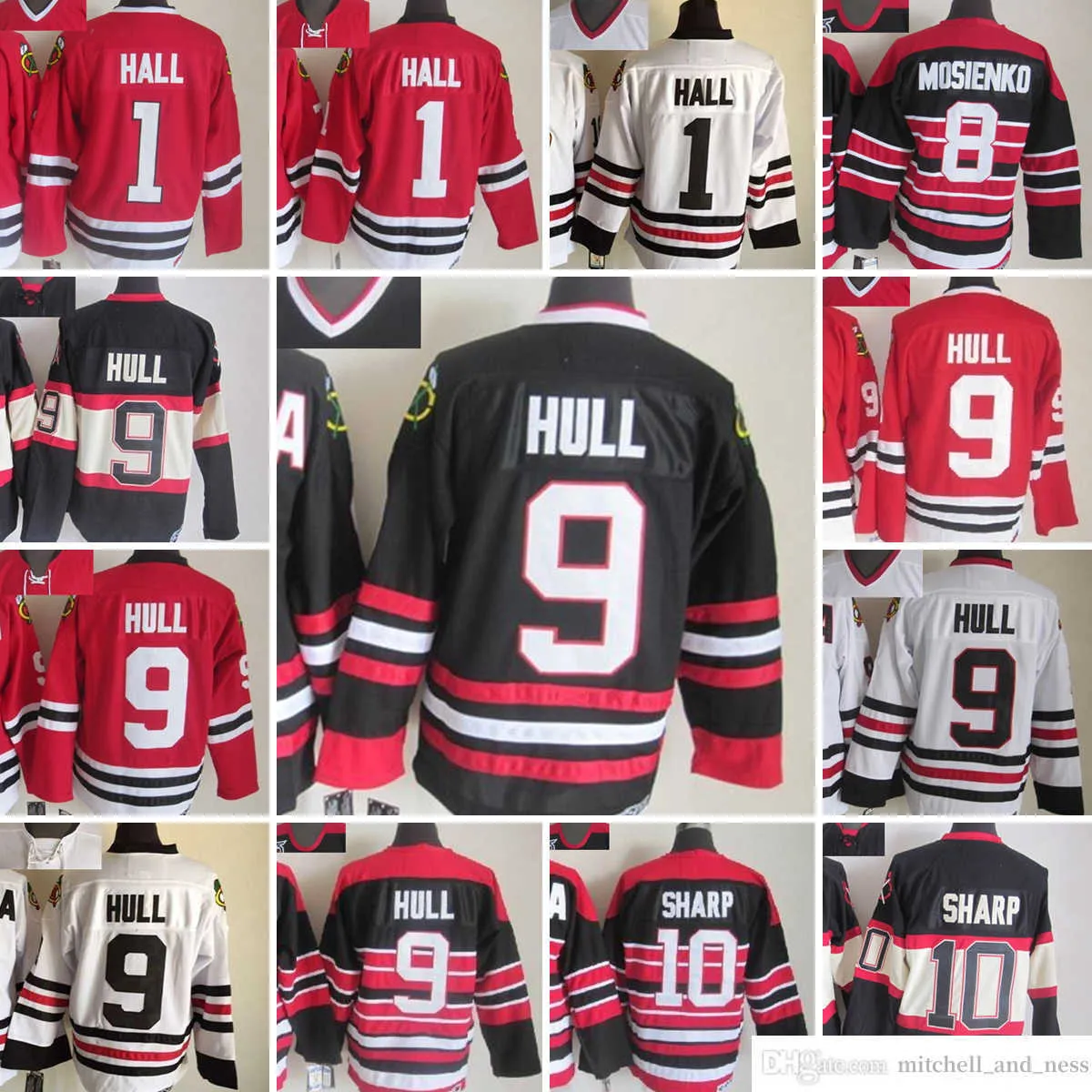1980 Movie Vintage Hockey 9 Bobby Hull Jerseys CCM Embroidery 1 Glenn ...