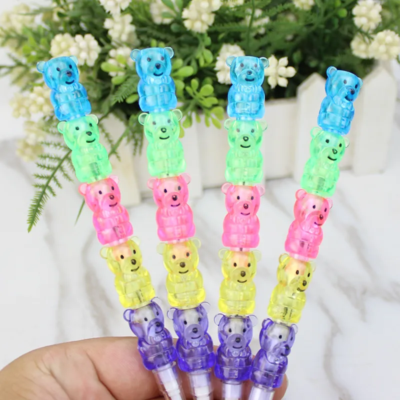 DHgate.com:5Pcs Kawaii Bear Mechanical Pencils, 0.5mm HB, Erasable ...