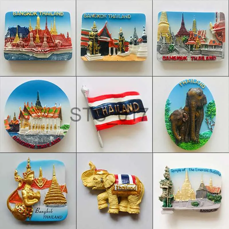 Thailand Fridge Magnets: 3D Bangkok & Phuket Souvenirs - Jade Buddha ...