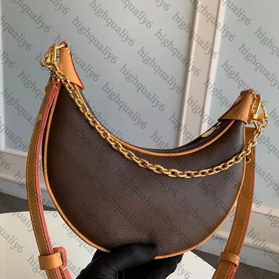 Moon Bag Leather Pea Bag Designer Mirror Crescent Shoulder Bag With ...