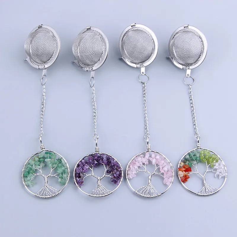 Crystal Tree Mesh Tea Strainers: Reusable Stainless Steel Tea Infusers ...