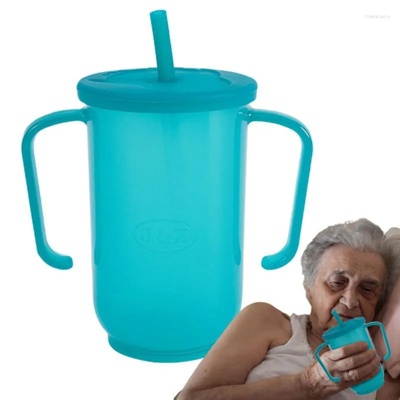 Unbreakable Anti-Spill Cups with Handles and Straws: Perfect for ...