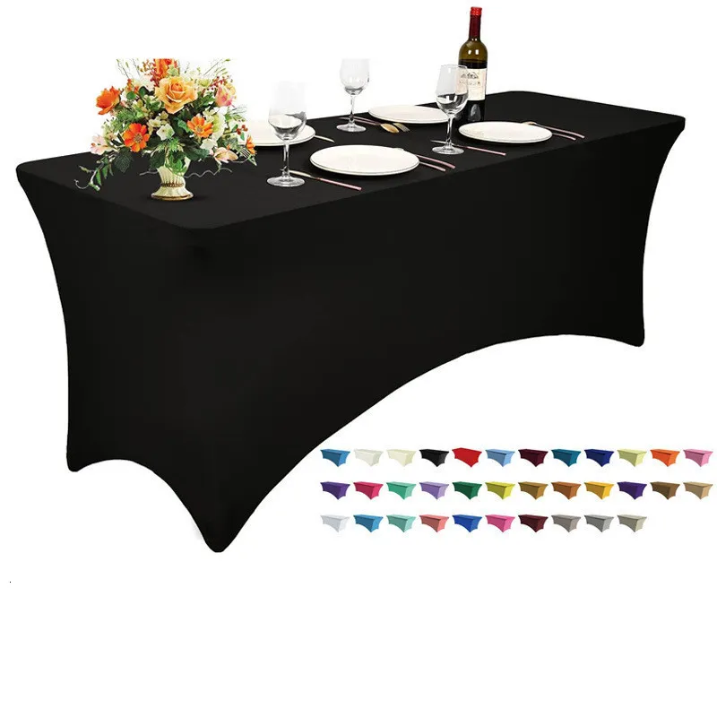 DHgate.com:Solid Color Spandex Tablecloth for Wedding Party Banquet ...
