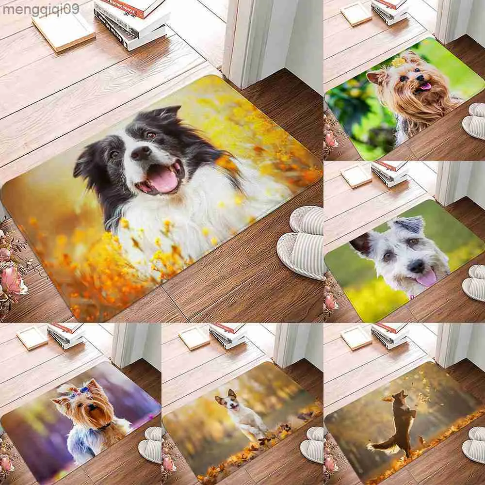 Cute Dog Doormat - 40x60cm Anti-Slip Entrance Mat, Lovely Dog Design ...