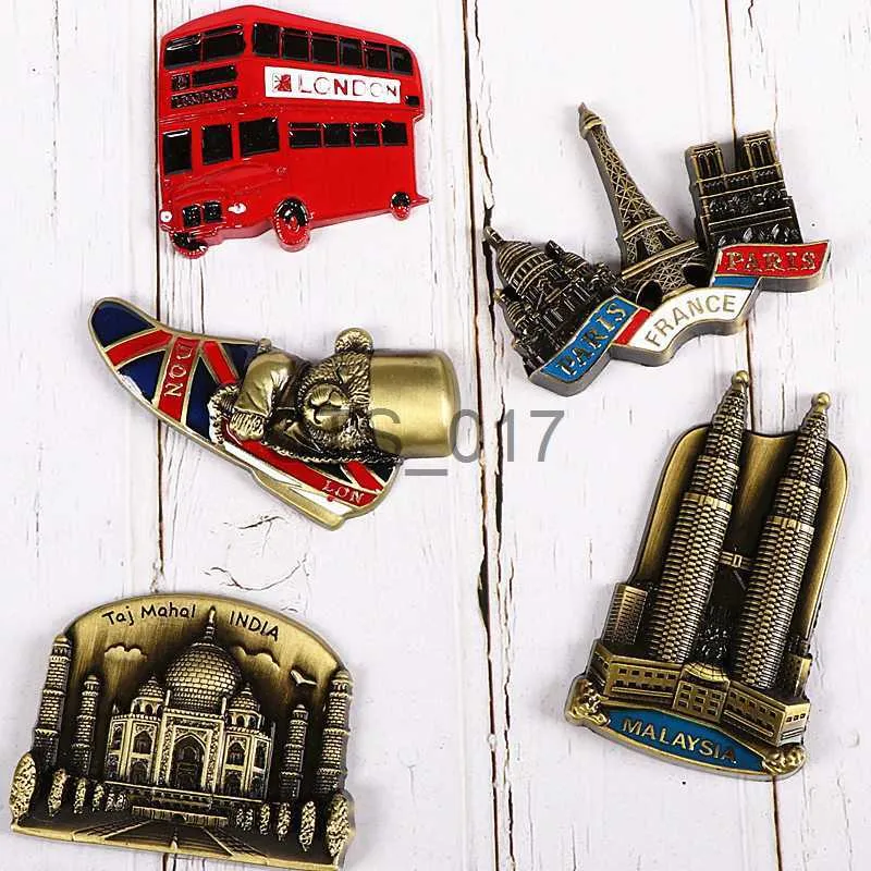Country Fridge Magnets - Collectible Metal Souvenirs for Fridge ...