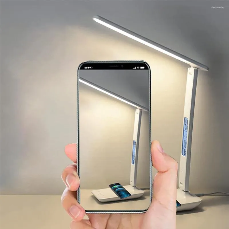 Modern Folding Usb Rechargeable Table Lamp With LCD Display And ...
