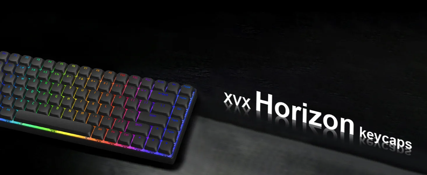 メカニカルキーボード用のPBTロープロファイルキーキャップ 118キーXVX Horizo nカスタムキーキャップ60％65％75％100％ Cherry Gateron MXスイッチを￥ ...