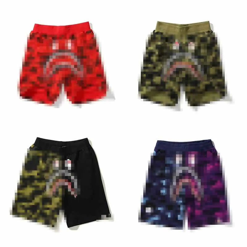 DHgate.com:Camo Print Shark Mouth Split Mens Casual Summer Shorts:Apparel