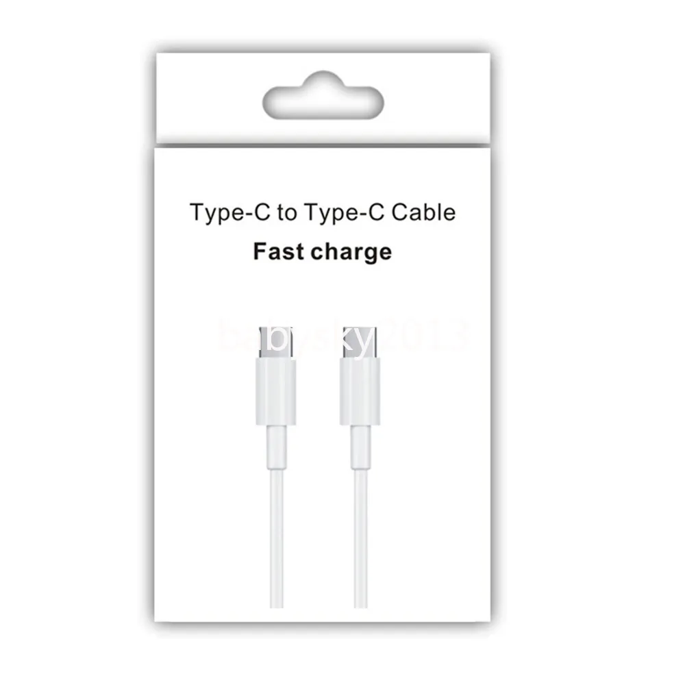 Fast Charging USB Type-C Cable: 1M 3Ft, 2M 6Ft, C-C Cord for Samsung ...