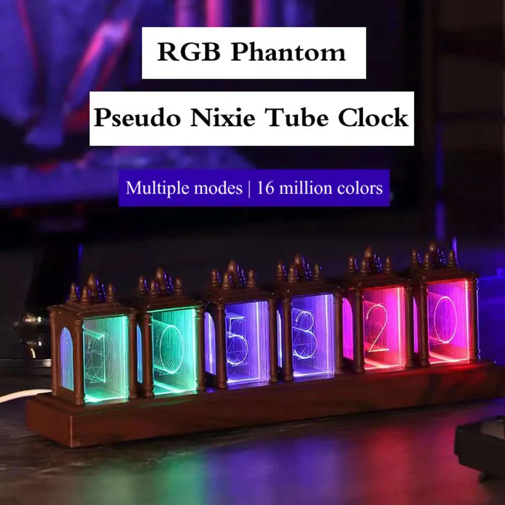 DHgate.com:RGB Pseudo-nixie Tube Electronic Digital Clock Creative ...
