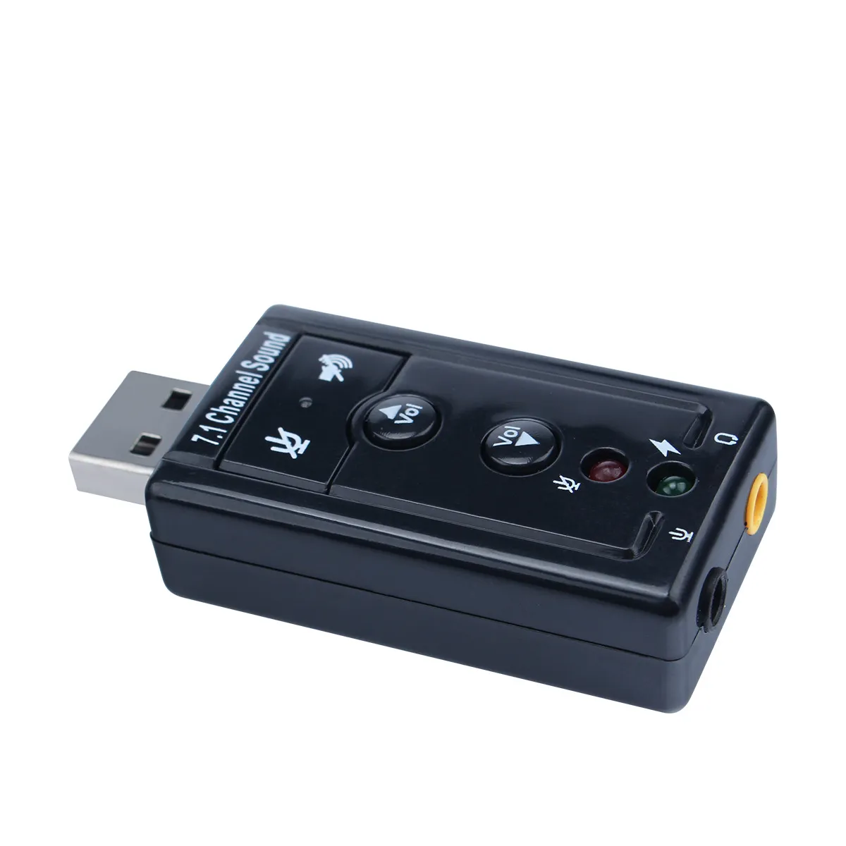 7.1 Channel 3D Mini Usb Sound Card With USB 2.0 To 3.5mm Mic For PC/MAC ...