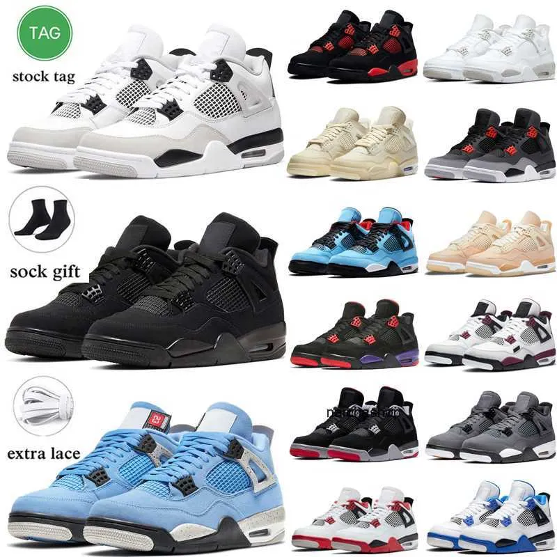 OG Basketball Shoes 4 4s: Black Cat, Red Thunder, University Blue - Men ...
