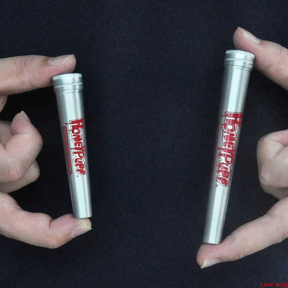 Tobacco Metal Doob Tube Stash Jar, Herb Container, Cigarette Rolling ...