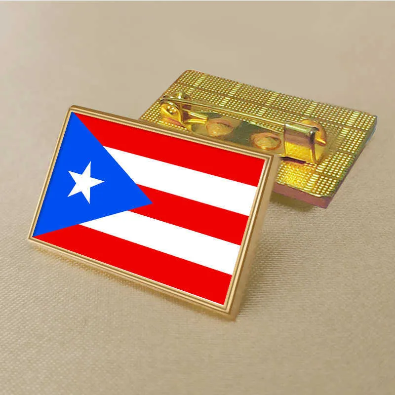 Party Puerto Rican Flag Pin 2.5*1.5cm Zinc Die Cast Pvc Colour Coated ...