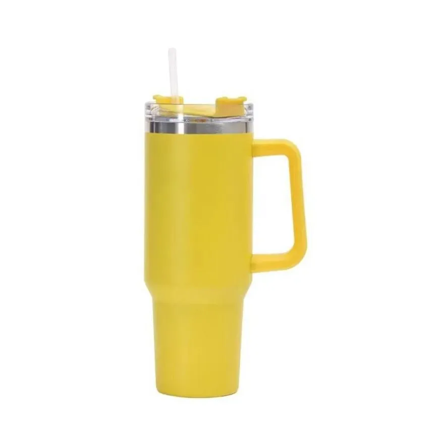 40oz Insulated Stainless Steel Insulated Tumblers With Lids With Handle ...