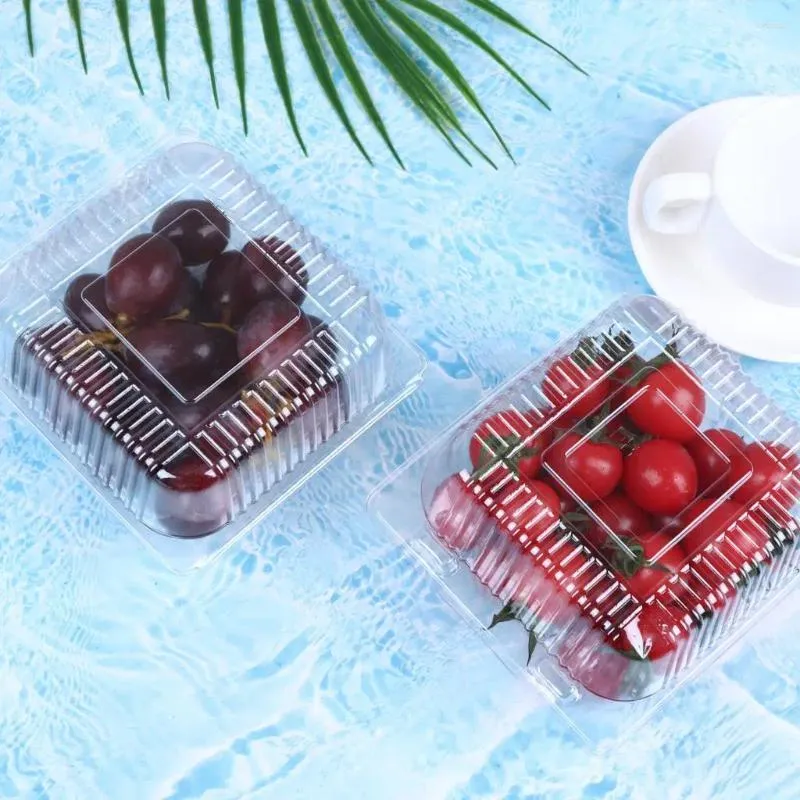 DHgate.com:100 Pcs Clear Plastic Clamshell Take Out Containers with ...