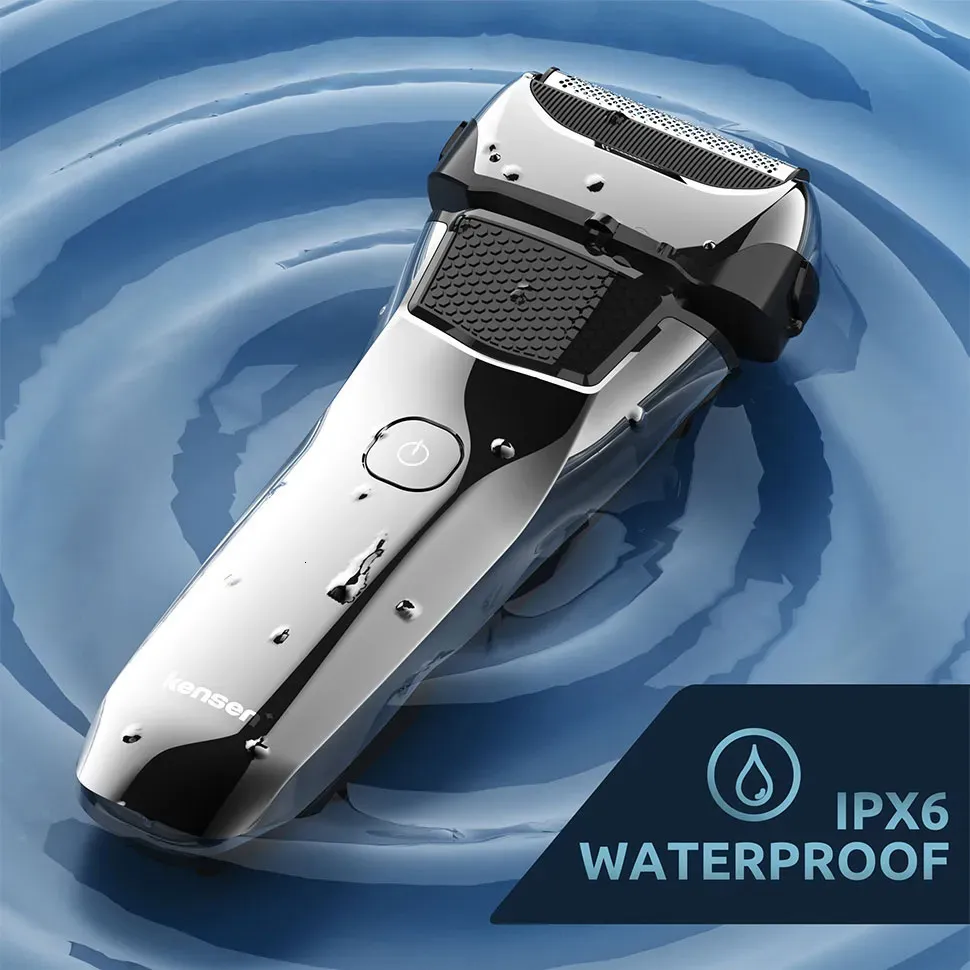 Kensen S11 Electric Shaver & Body Trimmer For Men IPX6 Waterproof, 3D ...
