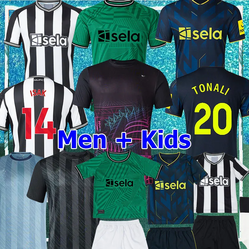 23 24 Soccer Jersey Newcastle NUFC 130 YEAR BOTMAN BRUNO G JOELINTON ...