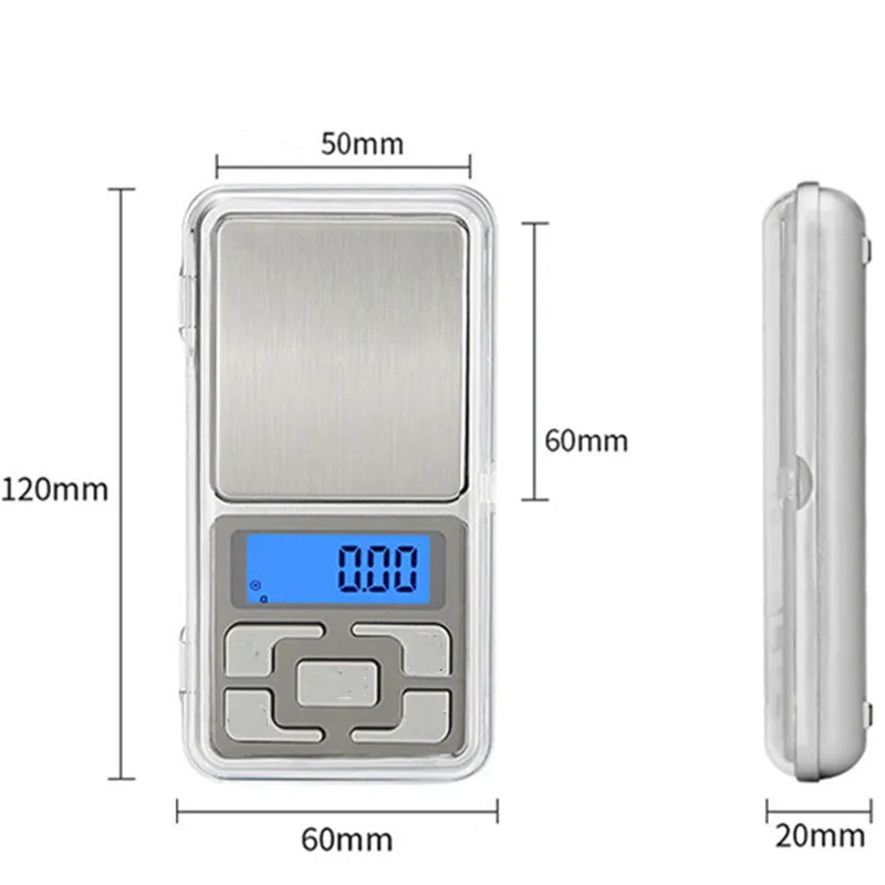 Mini Digital Scale For Kitchen, Diamond Jewelry Weighing Mini Lcd, Pocket Gram, 100g 0.01g, 200g ...