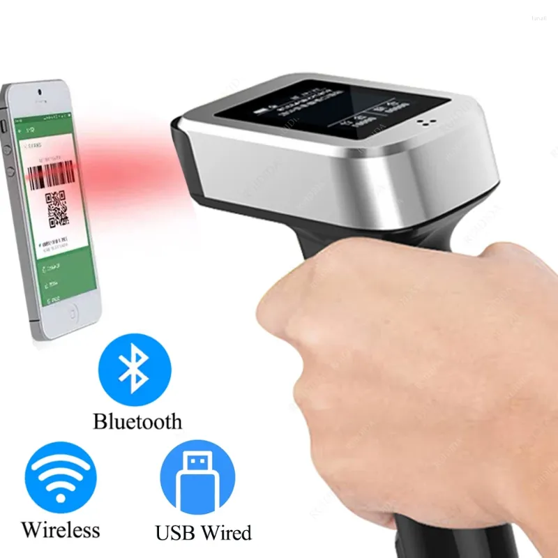 2D Wireless Barcode Scanner, Bluetooth Portable Handheld QR Code Reader ...