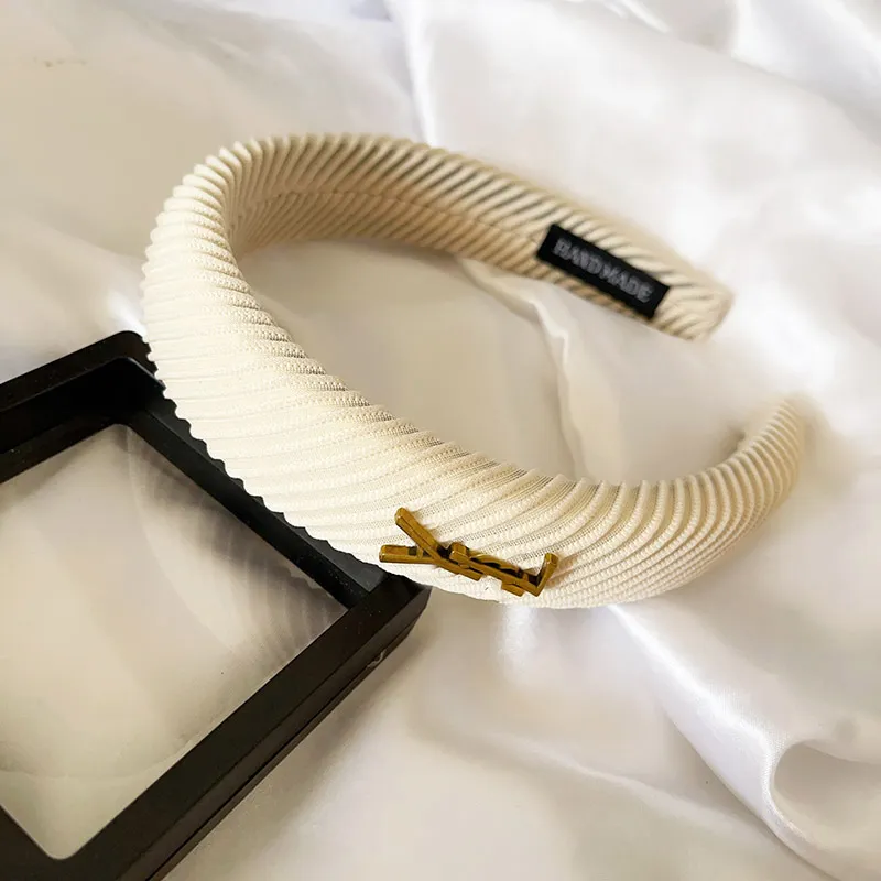 Luxury Y Design Elastic Knit Headband For Women/Girls Classic Color ...