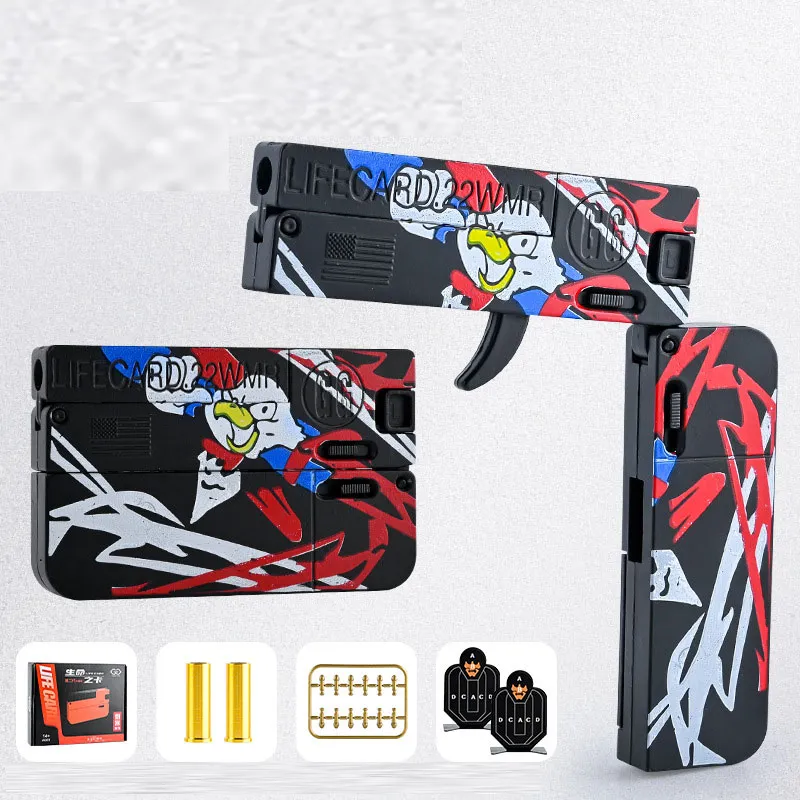 DHgate.com:LifeCard Folding Toy Pistol Handgun Toy Card Gun With Soft ...