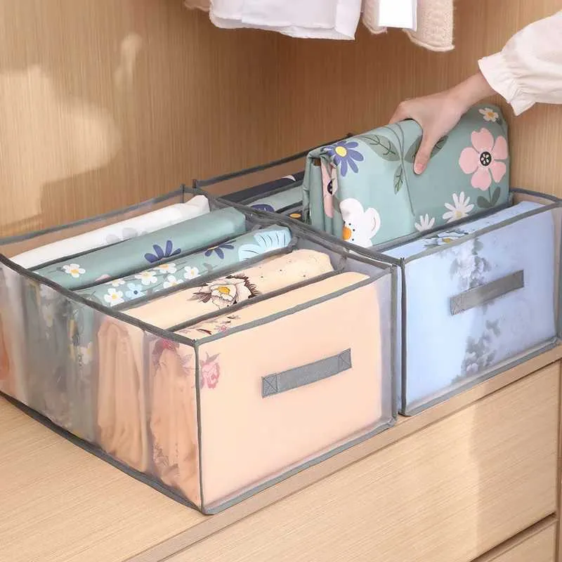 DHgate.com:Space-Saving Wardrobe Storage Box - Foldable Clothes Divider ...