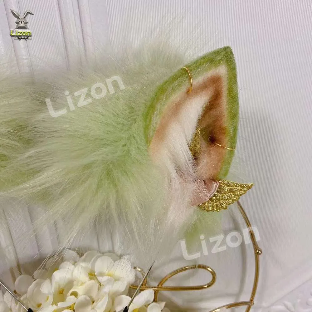 DHgate.com:Ceres Fauna Green Plush Handmade Lolita Cosplay Ears ...