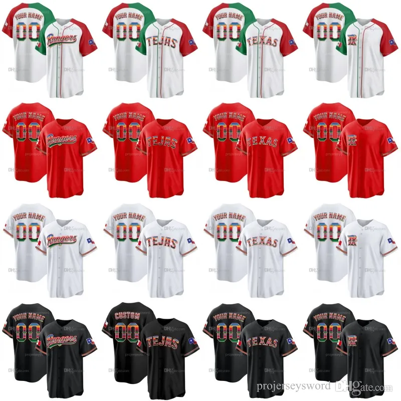 Texas Rangers mlb baseball uniforms featuring Corey Seager, Adolis ...