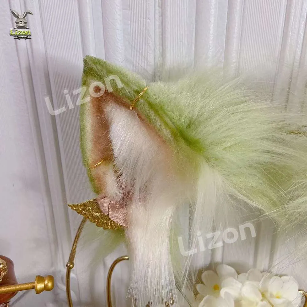 DHgate.com:Ceres Fauna Green Plush Handmade Lolita Cosplay Ears ...