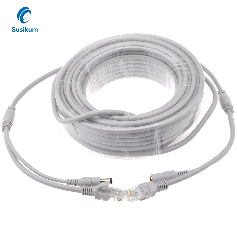 Cable Lan Ethernet De 5M/10M CAT5/CAT 5e RJ45 + Cables Grises De ...