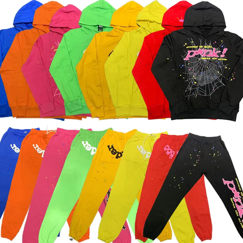 Spider Hoodies Designer Mens Pullover Red Sp5der Young Thug 555555 ...