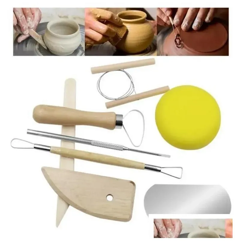 DHgate.com:Reusable 8Pcs/Set DIY Clay Sculpting Tools Kit for Home ...
