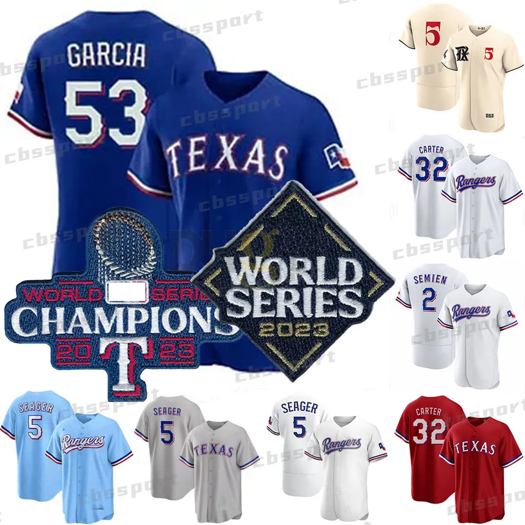 Adolis Garcia 2023 World Series Champion Ranger Jersey Texas Corey ...